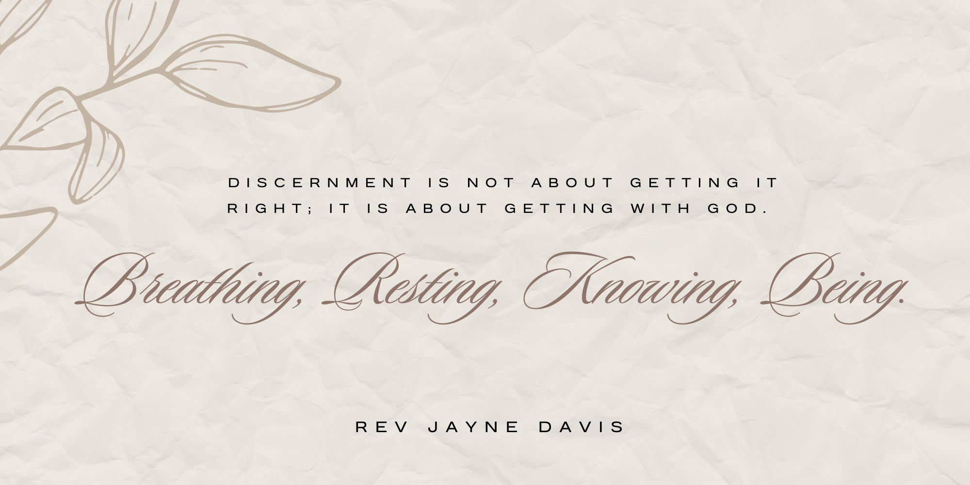 Discernment Requires Transformation - The Center for Healthy Churches