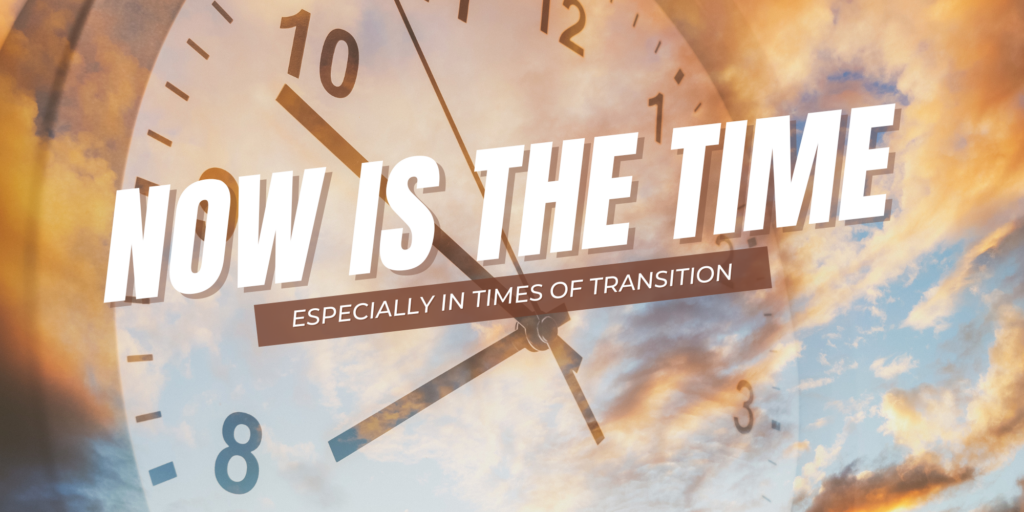 Now Is the Time - The Center for Healthy Churches & PneuMatrix